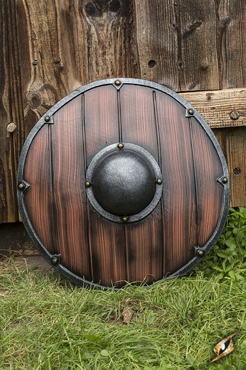 Viking Round Shield ø50 cm Wood/Steel – Dein Larp Shop