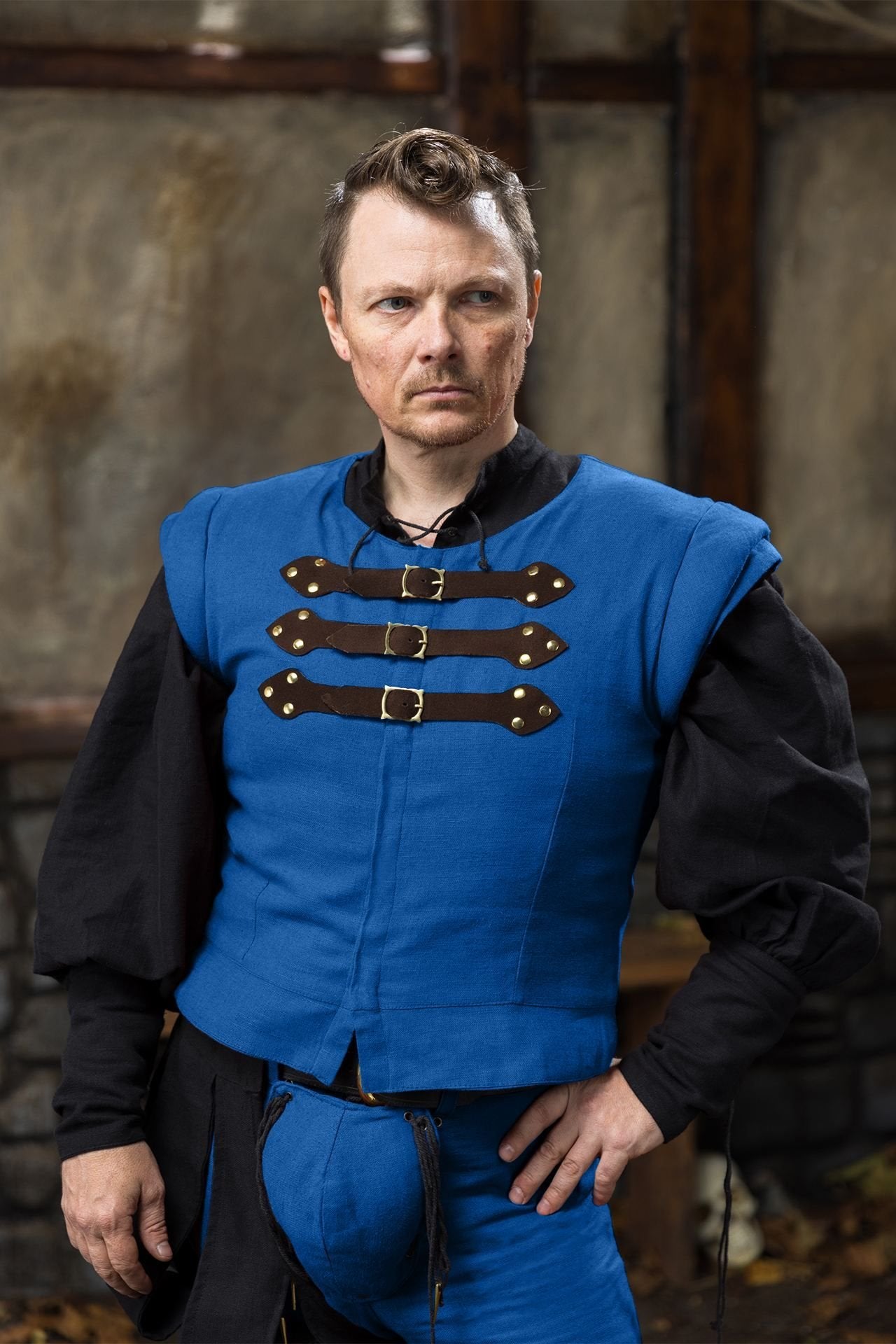Warhammer Armoury Imperial Doublet Type A Blue – Dein Larp Shop
